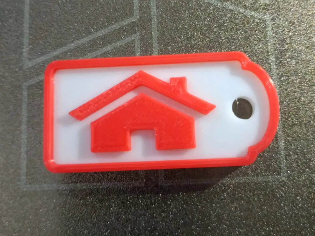 Home key ring - Free 3D Print Model - MakerWorld
