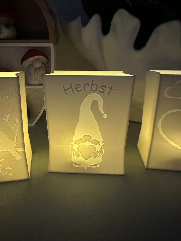 Paper Bag Light Bag LED Tealight Set - Free 3D Print Model - MakerWorld
