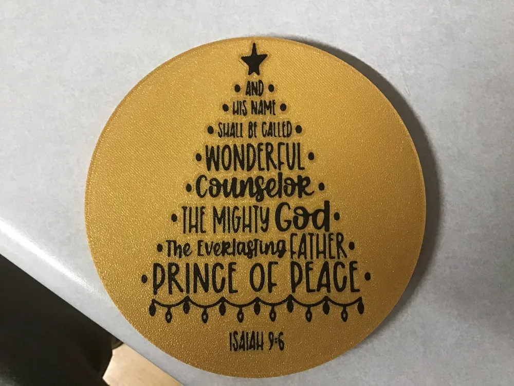 Isaiah 9-6 Tree Design - Free 3D Print Model - MakerWorld