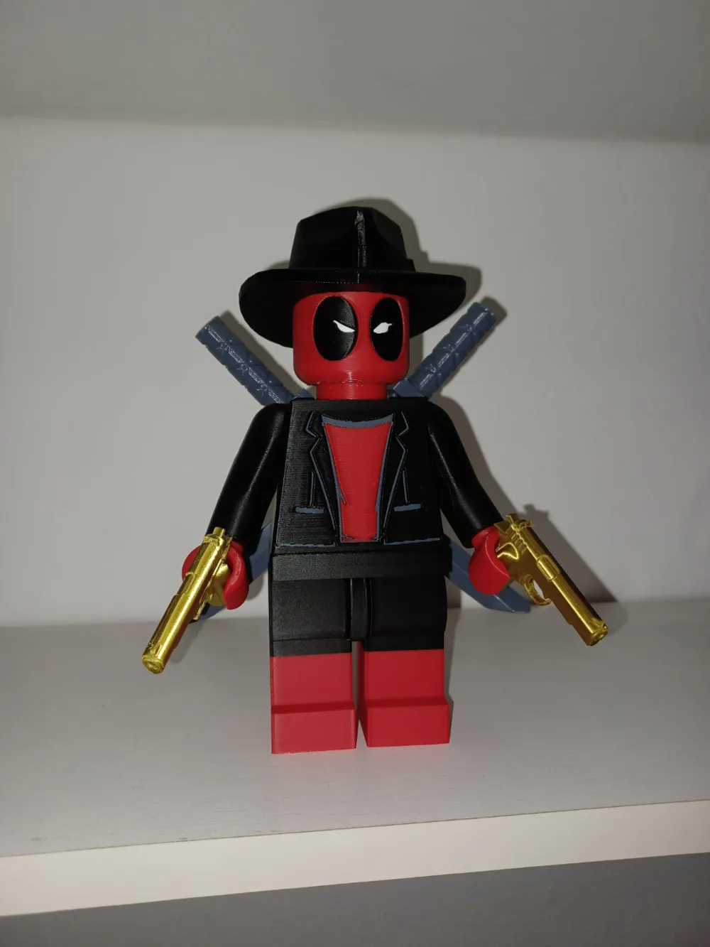 Deadpool Bandit Brick Figure by 51M0N - MakerWorld