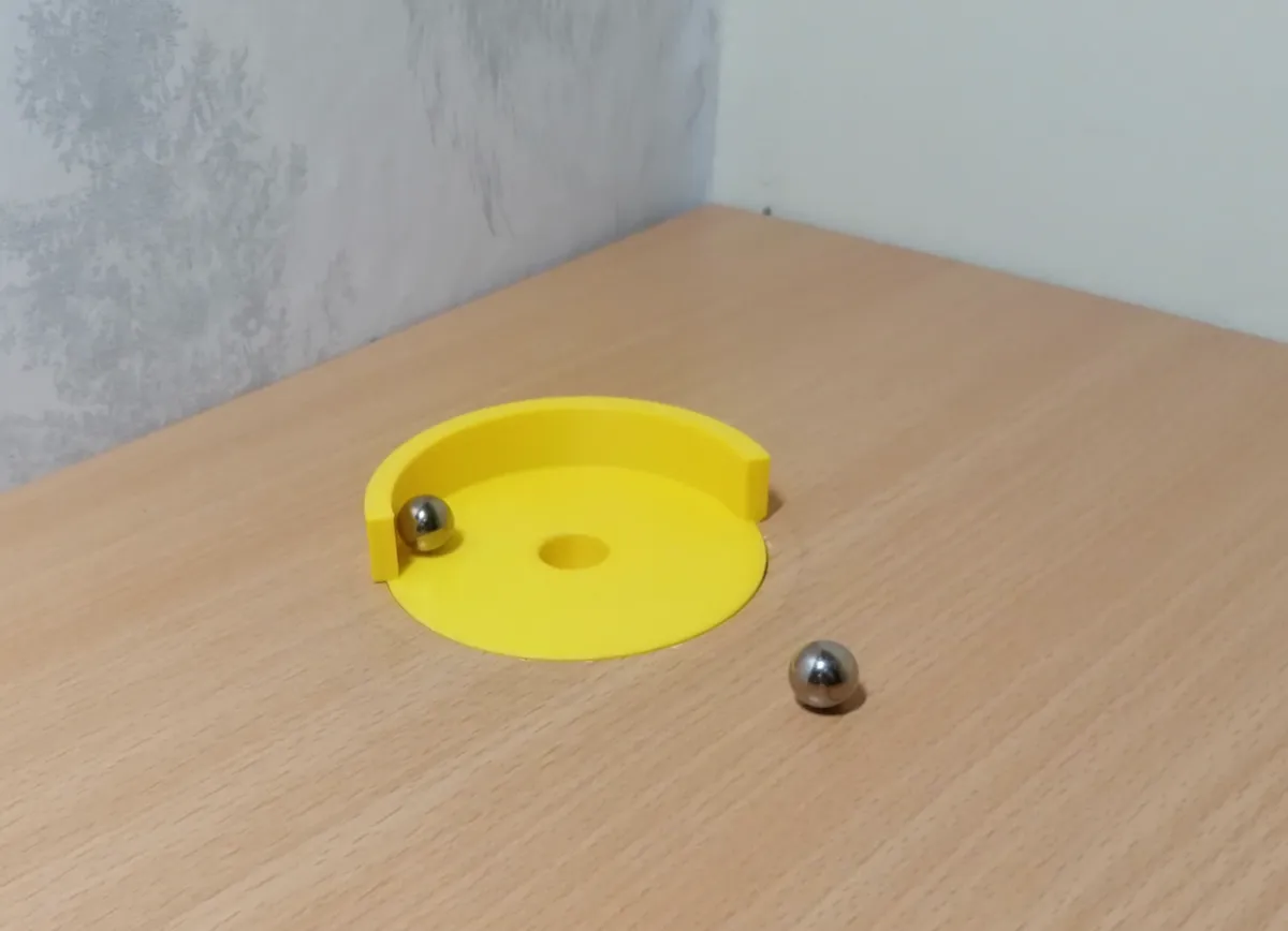 Table top cable hole marble run by VT MakerWorld: Download Free 3D Models