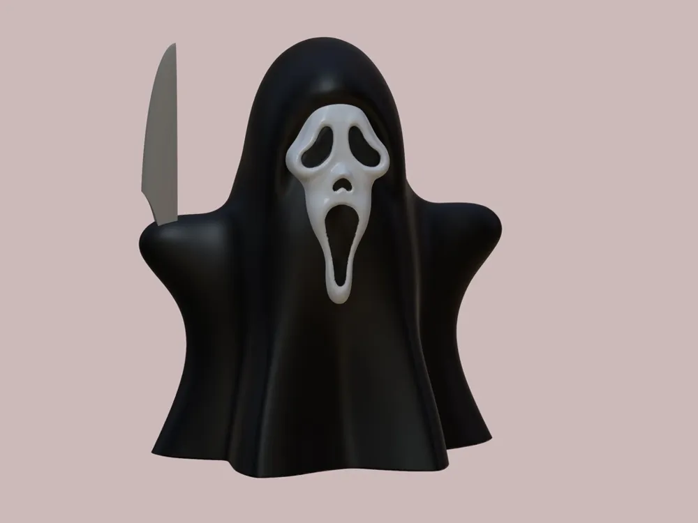 Scream Ghostface Ghost by Corey - Mojee3D MakerWorld: Download Free 3D ...