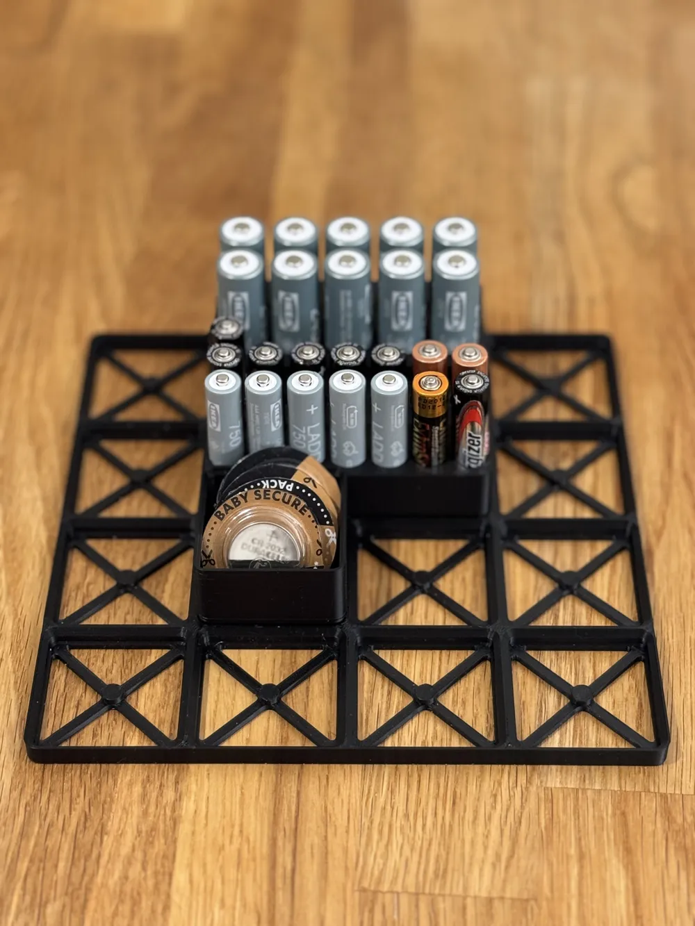 Gridfinity Battery Box 18650 - Gridfinity with Pin - Free 3D Print ...
