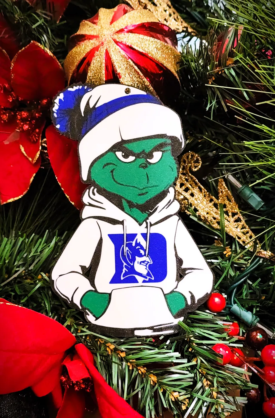 Grinch Blue Devil Ornament by Ray MakerWorld: Download Free 3D Models