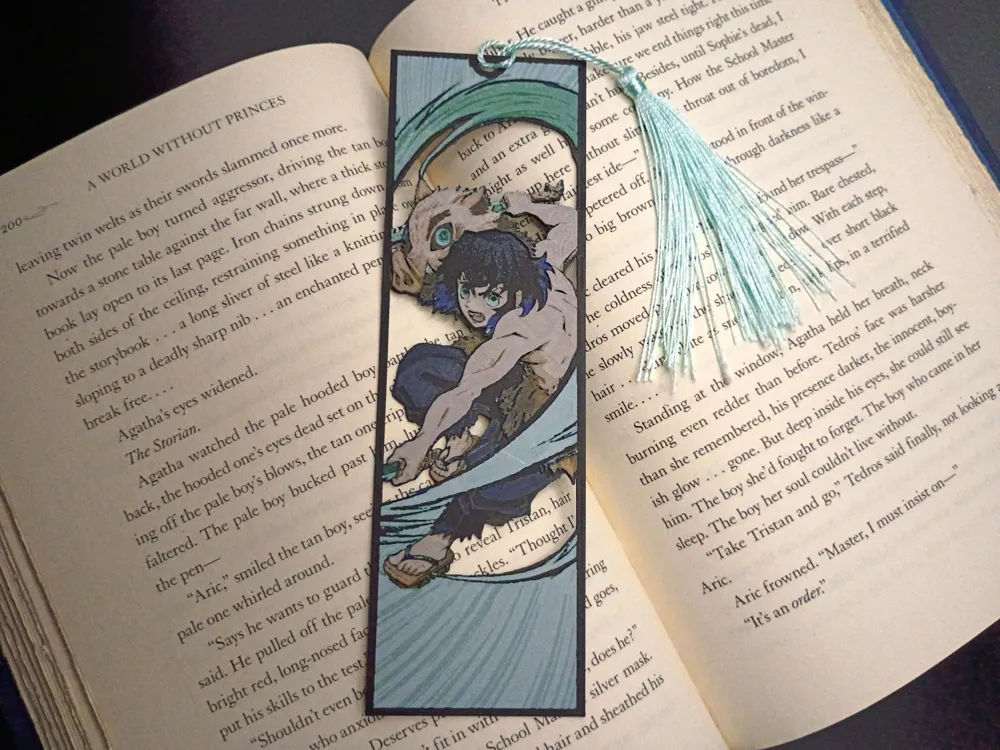 Demon Slayer, Inosuke Hashibira Bookmark Framed - Free 3D Print Model ...