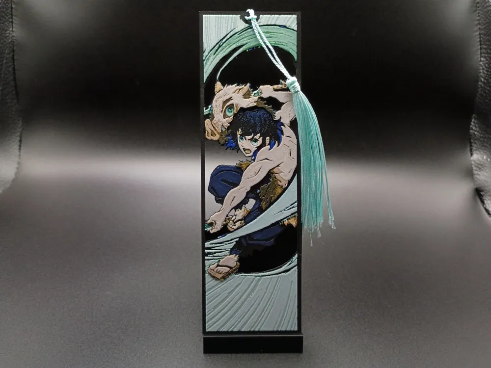 Demon Slayer, Inosuke Hashibira Bookmark Framed - Free 3D Print Model ...