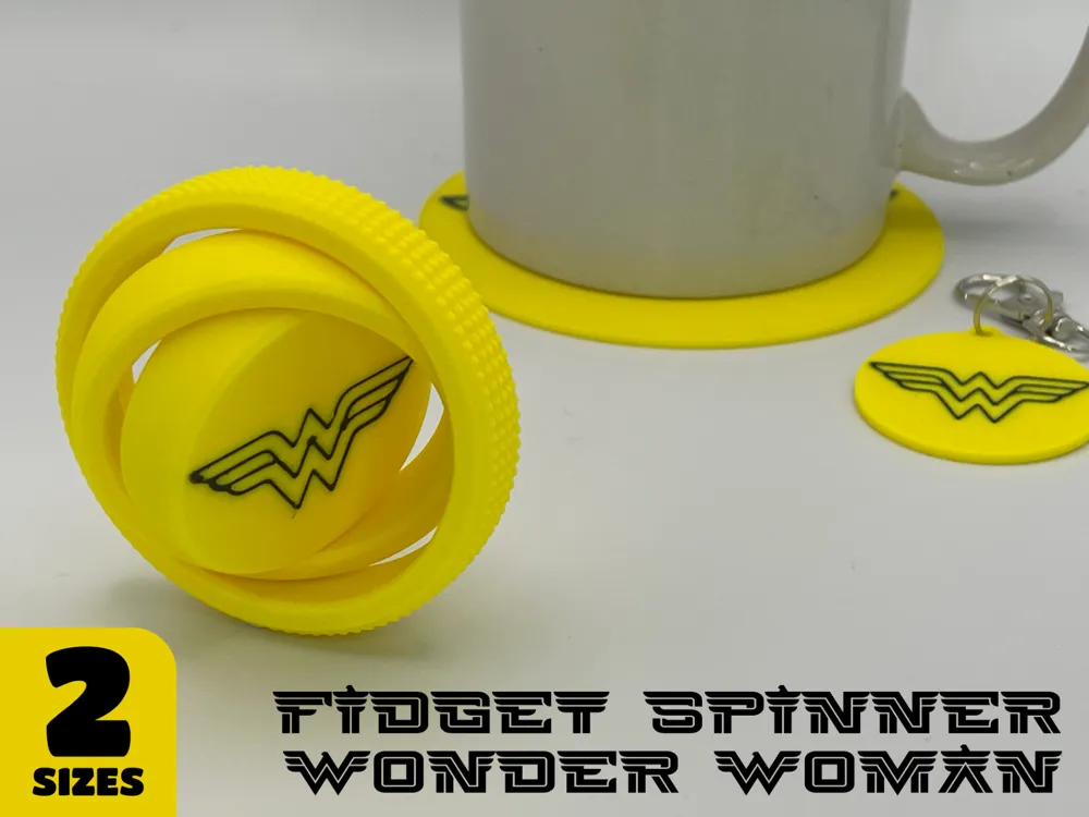 Wonder Woman DC Fidget Spinner by MalcTheOracle - MakerWorld