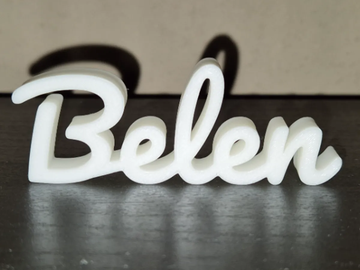 Belen Name Sign Display Decor - Free 3D Print Model - MakerWorld