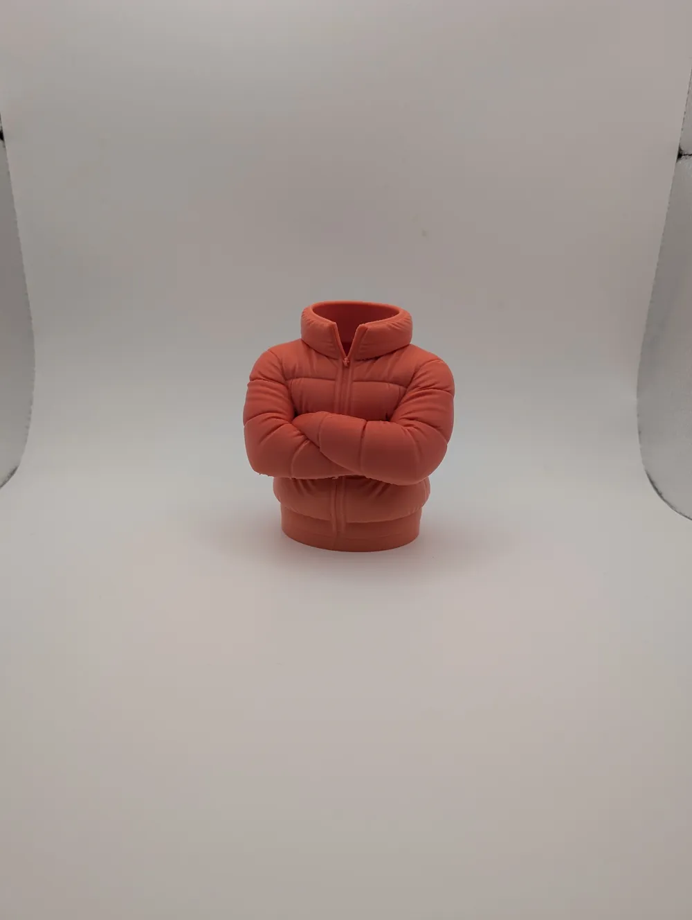 Puffer Jacket Mood Pen Holder & Vase - Free 3D Print Model - MakerWorld