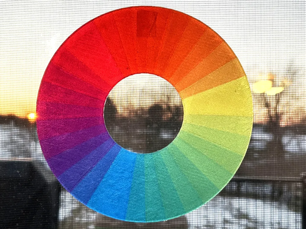 Stained Glass Rainbow Circle by brimstone326 - MakerWorld