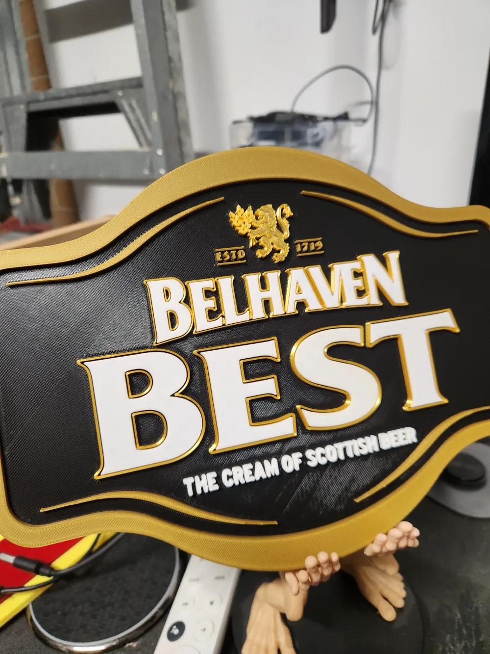 Belhaven Best Beer Plaque by Rayzor3D - MakerWorld