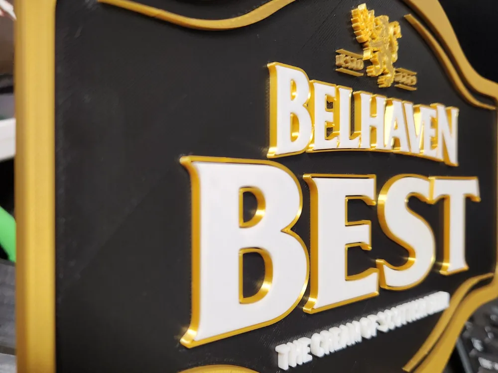 Belhaven Best Beer Plaque by Rayzor3D - MakerWorld