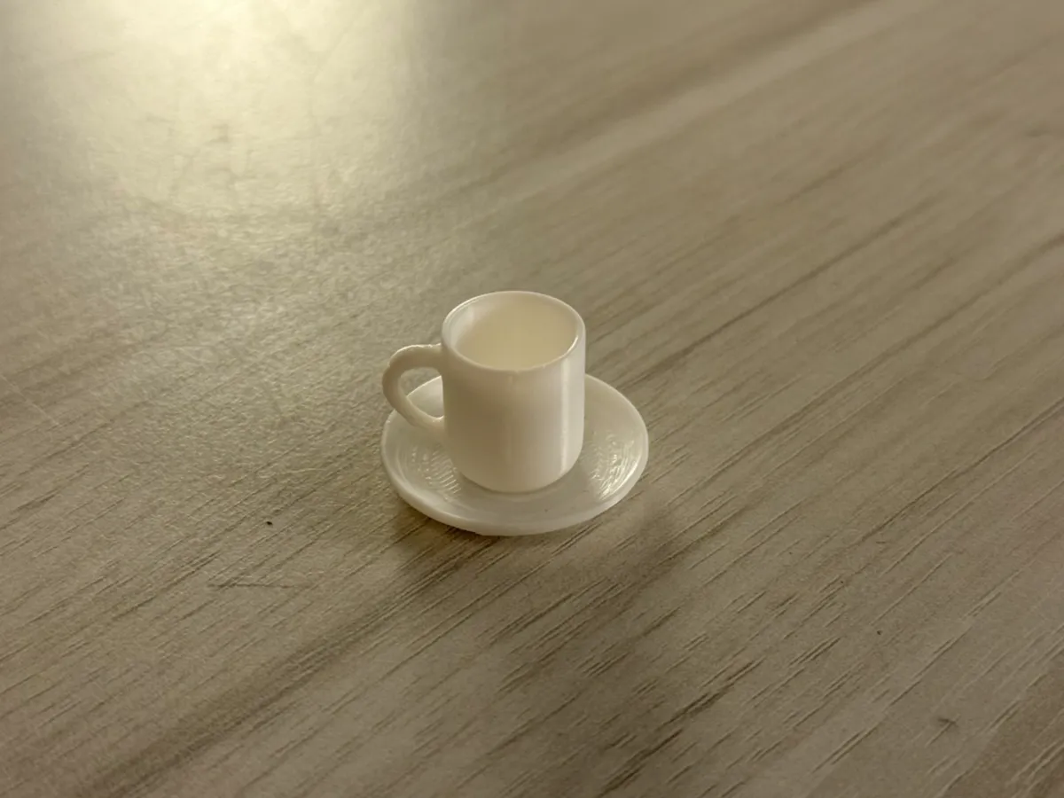 Mini Coffee Mug And Saucer - Free 3D Print Model - MakerWorld
