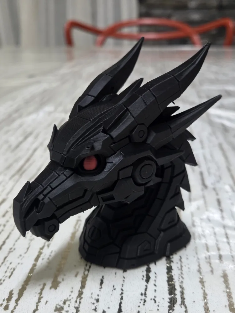 Cyber Dragon Mecha Bust – Dual Color (AMS Ready) by alexk81 MakerWorld ...