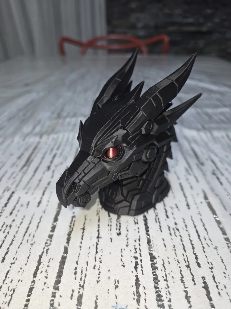 Cyber Dragon Mecha Bust – Dual Color (AMS Ready) by alexk81 MakerWorld ...