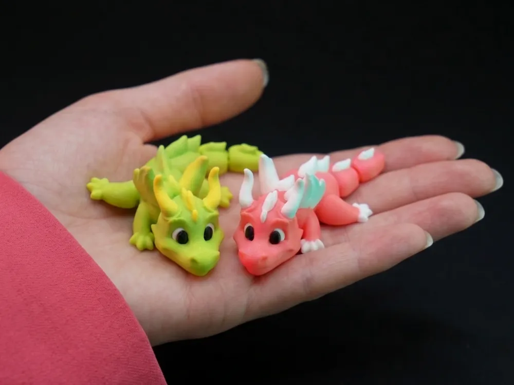 Articulated Mini Dragon - Free 3D Print Model - MakerWorld