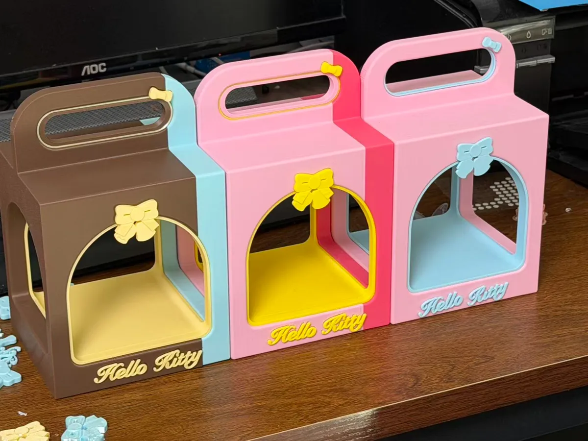 hellokitty gift box display stand - Free 3D Print Model - MakerWorld