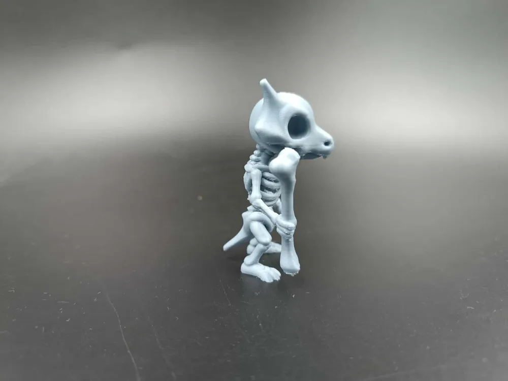 Cubone Skeleton 3D Print Model pokemon kawaii - Free 3D Print Model ...