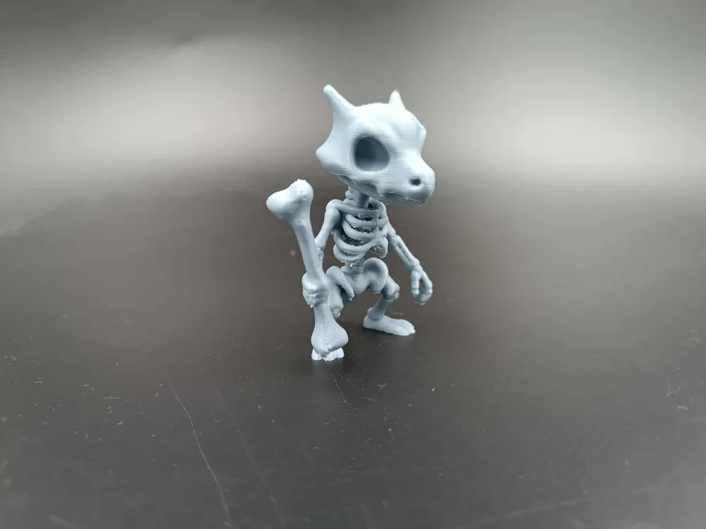 Cubone Skeleton 3D Print Model pokemon kawaii - Free 3D Print Model ...
