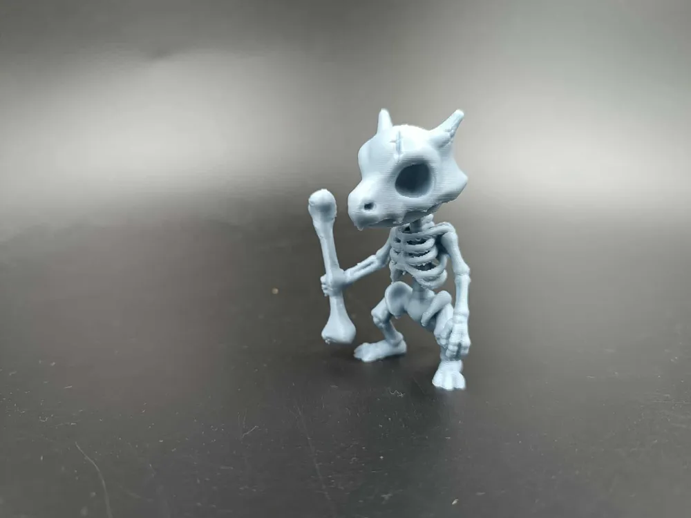 Cubone Skeleton 3D Print Model pokemon kawaii - Free 3D Print Model ...
