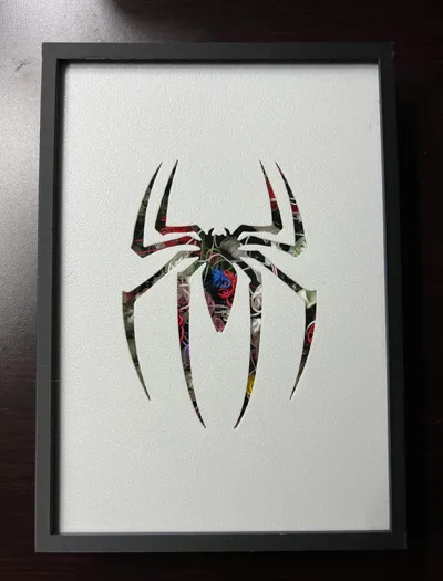 Spider-Man Logo - Filament Poop Shadow Box - Free 3D Print Model ...