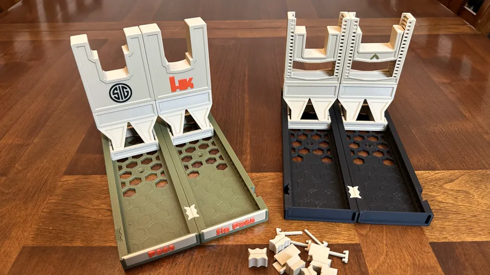 Modular Pistol Rack and Storage v3.1 - Free 3D Print Model - MakerWorld