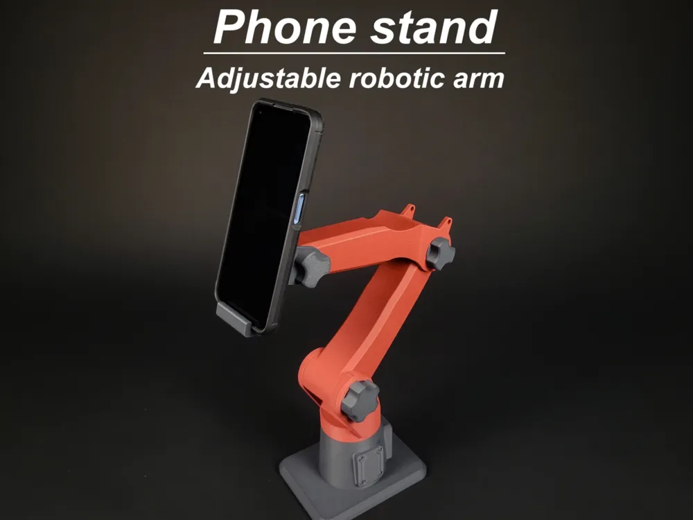 Phone stand Robotic Arm - Free 3D Print Model - MakerWorld