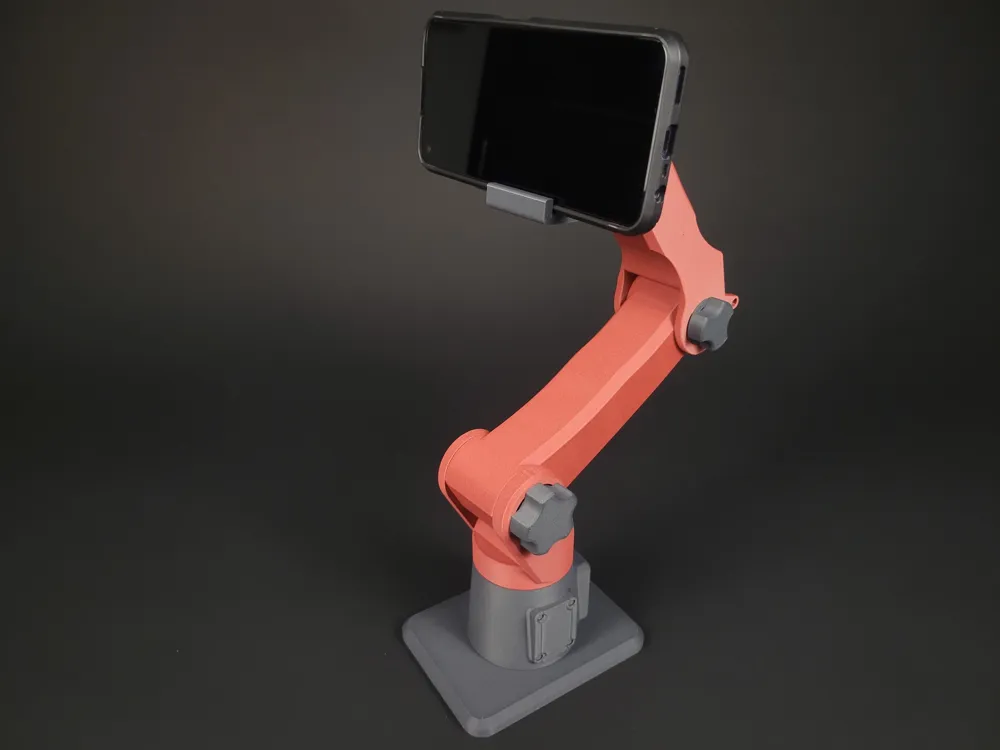 Phone stand Robotic Arm - Free 3D Print Model - MakerWorld