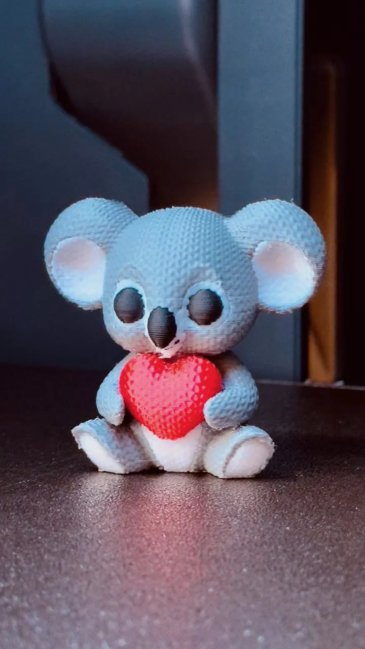 Knitted Koala with heart for St Valentines Day by KoneRider MakerWorld ...
