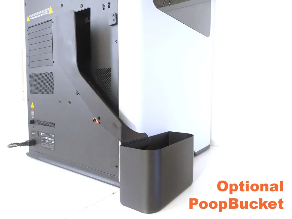 H2D Poop Chute (with bucket) - Free 3D Print Model - MakerWorld