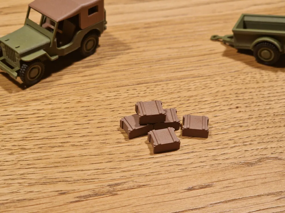 Tiny Ammo Crates for Jeep Kit Card with Trailer by Marek Adamczyk @ 3D ...