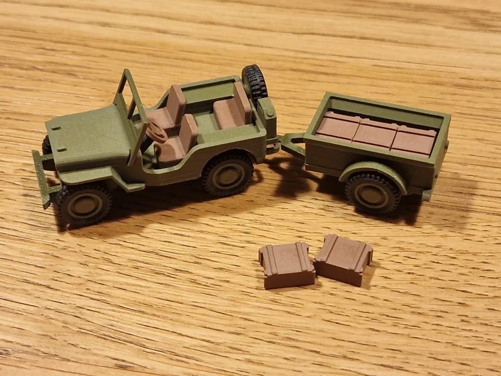 Cajas de munición pequeñas para el Kit de tarjeta Jeep con remolque por ...