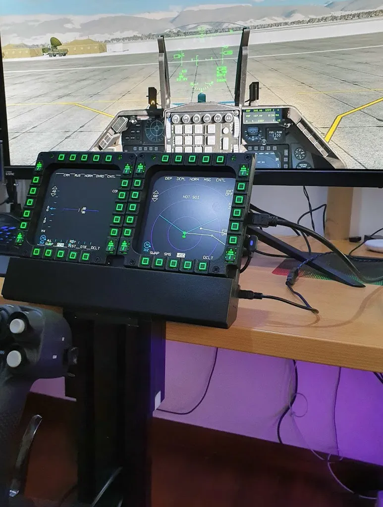 Thrustmaster MFD Cougar Screen & Table Mount by idefixrc - MakerWorld