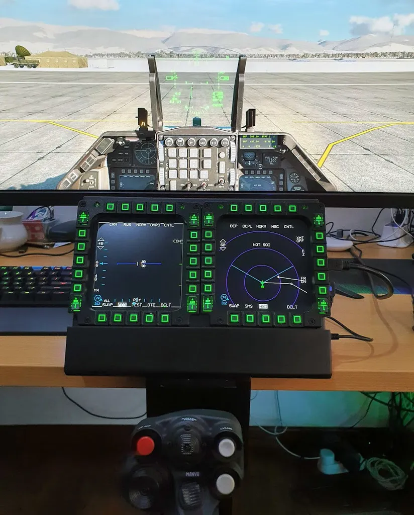 Thrustmaster MFD Cougar Screen & Table Mount by idefixrc - MakerWorld