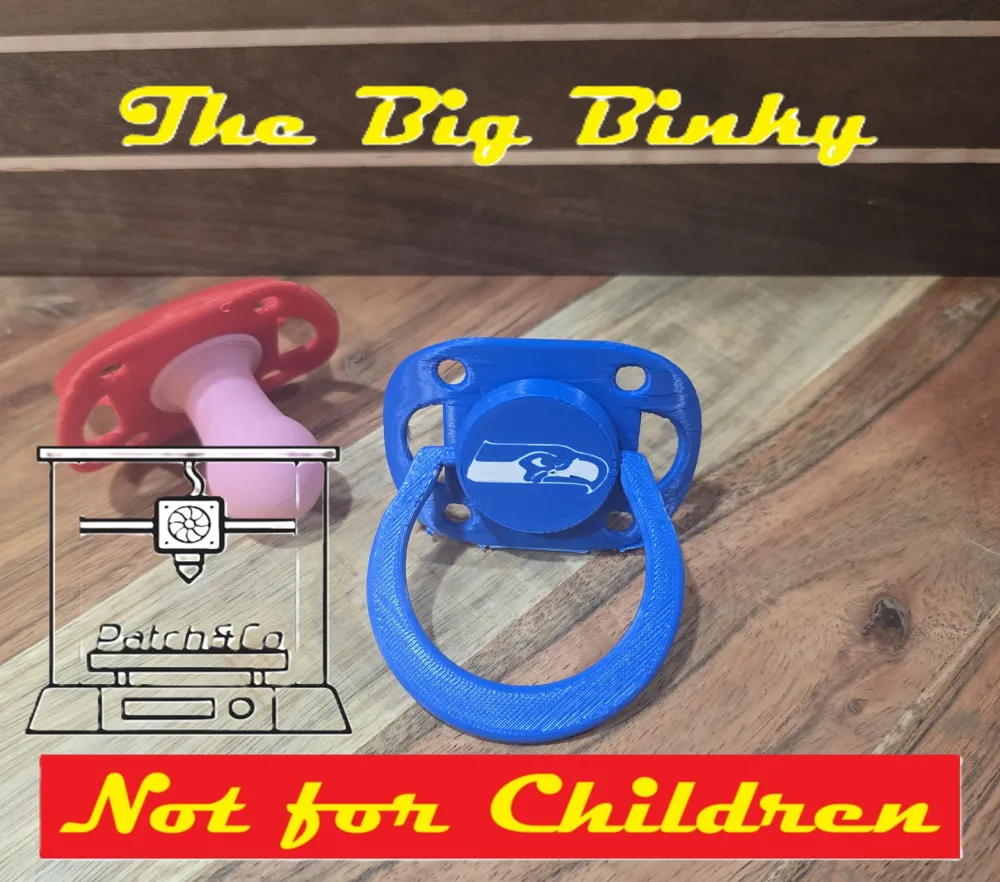 Seattle Seahawks Big Binky Pacifier by DougBurton1969 MakerWorld ...