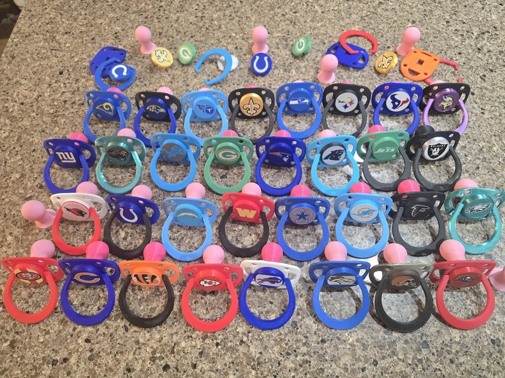 Seattle Seahawks Big Binky Pacifier by DougBurton1969 MakerWorld ...