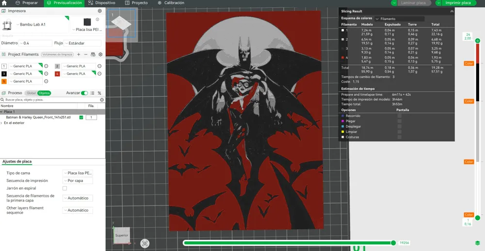 Hueforge Batman & Harley Quinn by Luckyfer - MakerWorld