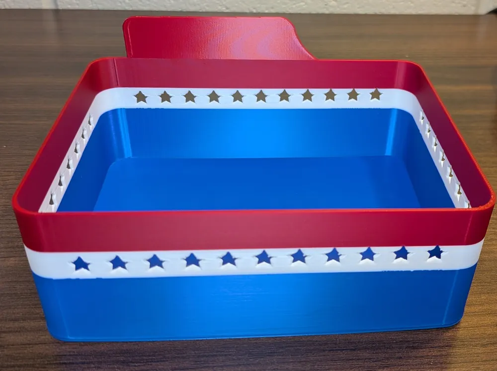America's 250th Anniversary / Patriotic Poop Bin - Free 3D Print Model ...
