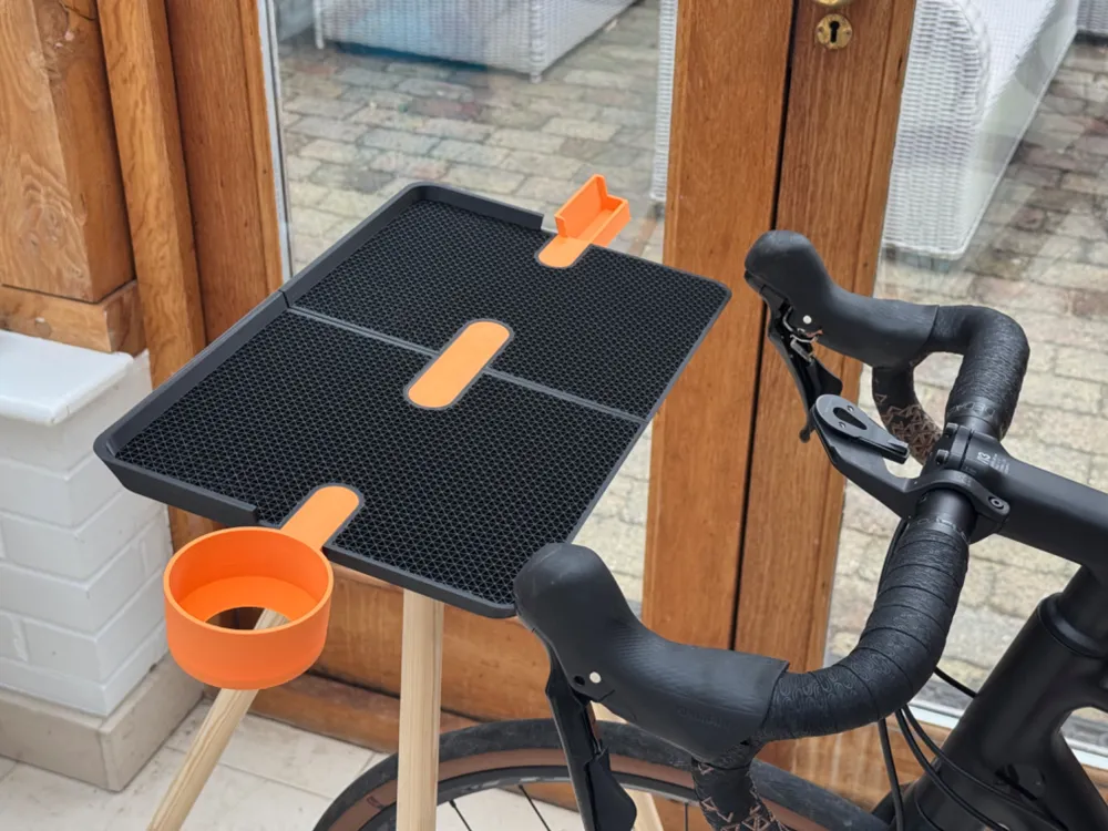Zwift Turbo Trainer Laptop / iPad Stand - Free 3D Print Model - MakerWorld
