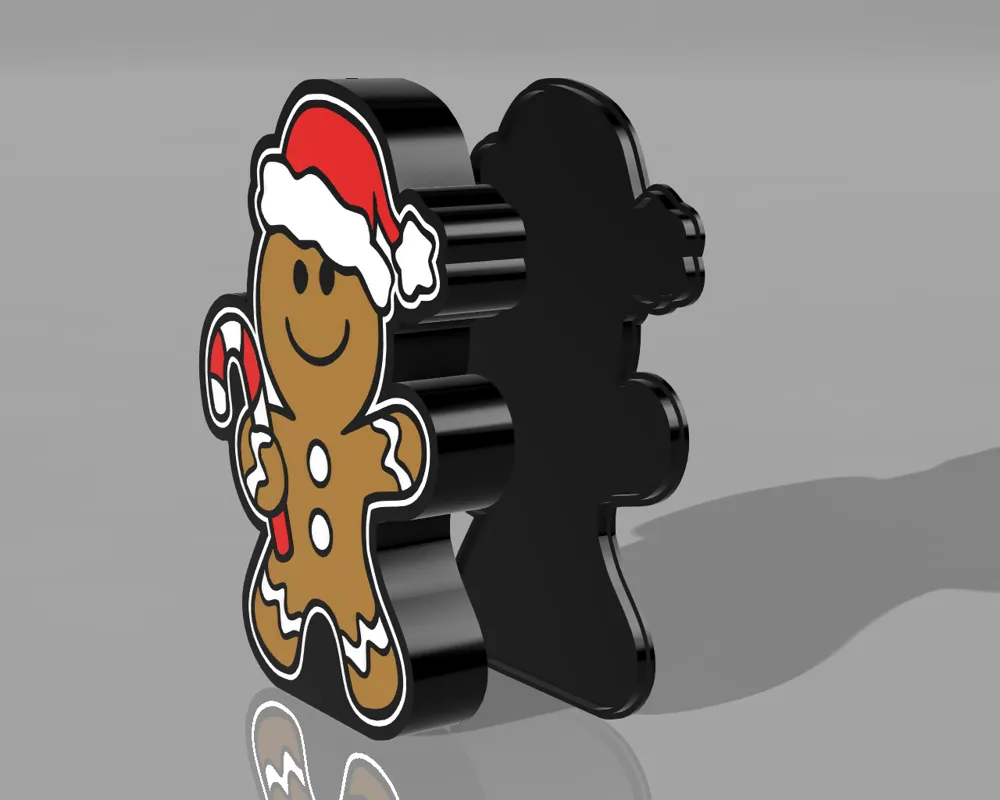 Gingerbread Man Lightbox LED Lamp par Magic Studio 3D MakerWorld ...
