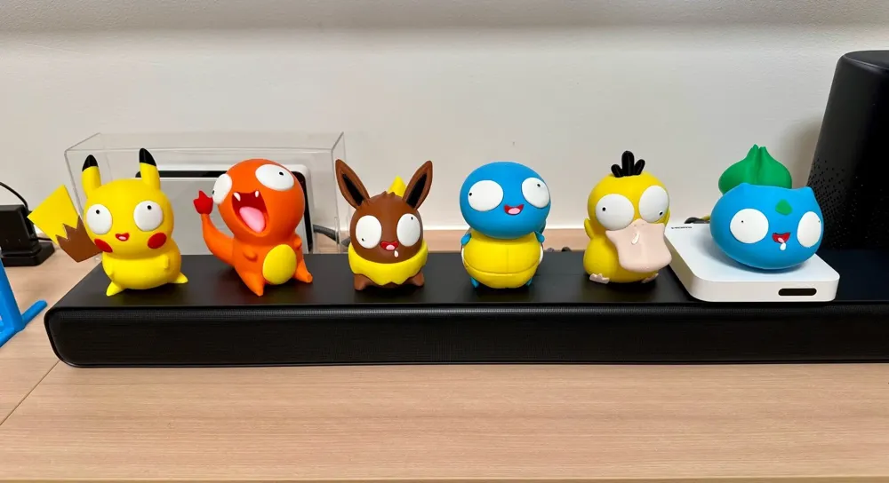 H2C U1 Pokemon collection Meowth lucky cat all separate parts multi ...