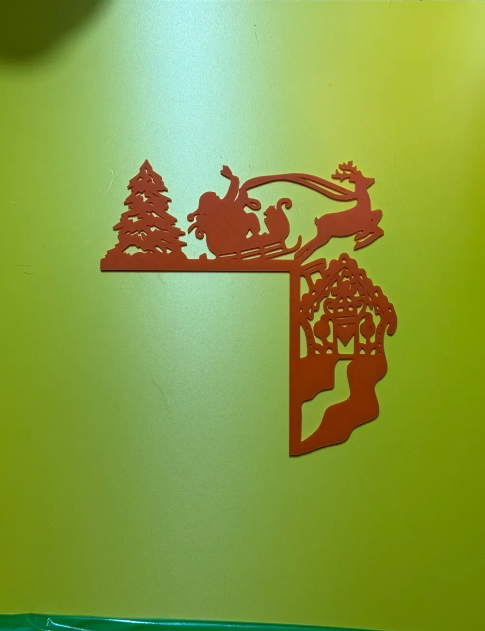 door corner Santa Claus by Mysstra hueforge 3Dart - MakerWorld