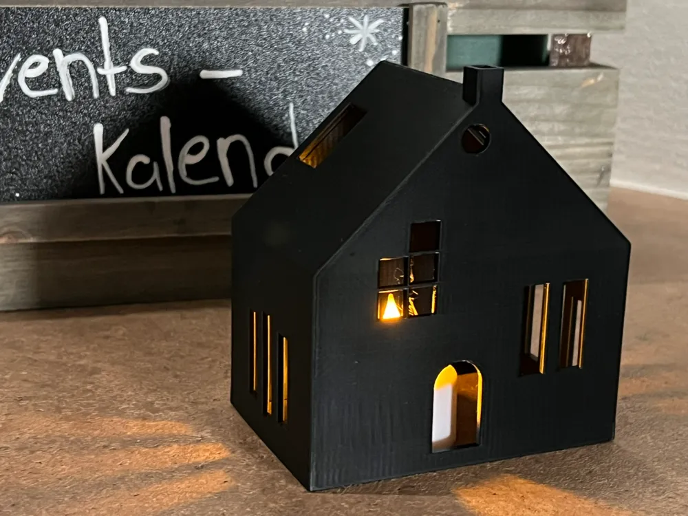 Tea light house - Free 3D Print Model - MakerWorld