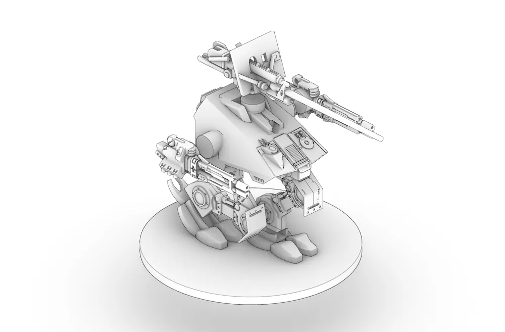 Heavy Mech for tabletop wargames by Sten/Her0 MakerWorld: Download Free ...