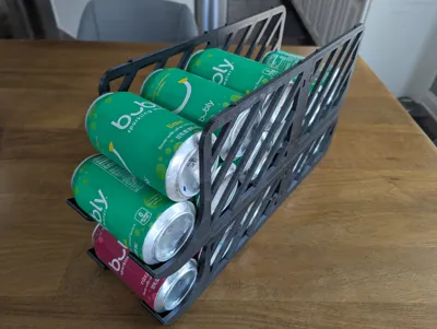 Stackable soda can organizer by Aaron Milam MakerWorld: Download Free ...