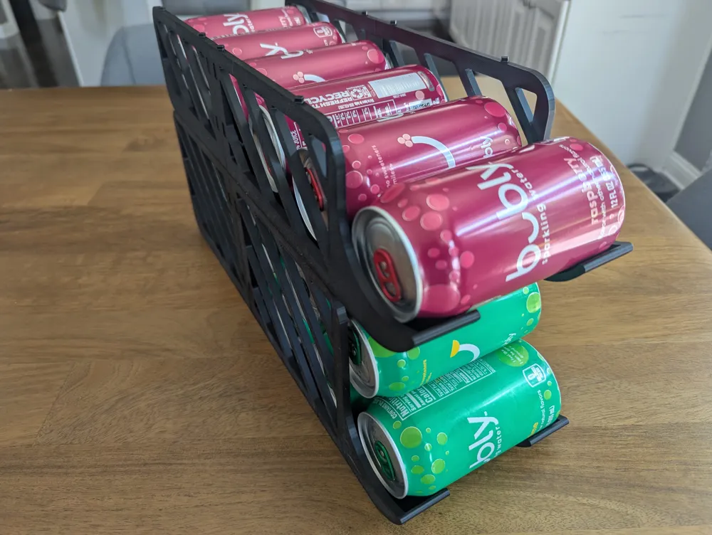 Stackable soda can organizer by Aaron Milam MakerWorld: Download Free ...