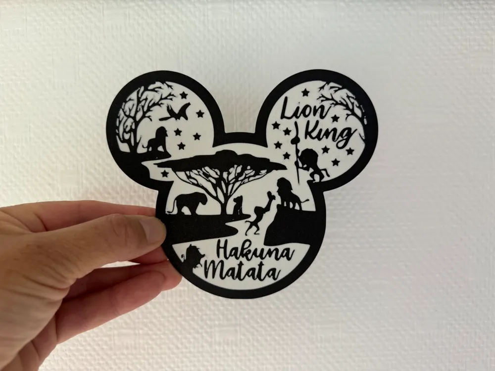 Decor Mickey shape - The Lion King color - Disney by G3dFactory ...