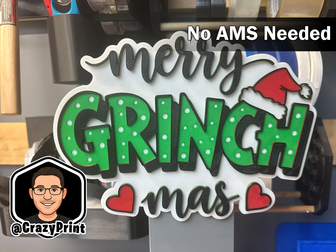 Merry Grinchmas colorful holiday Wall Art - No AMS by CrazyPrint ...