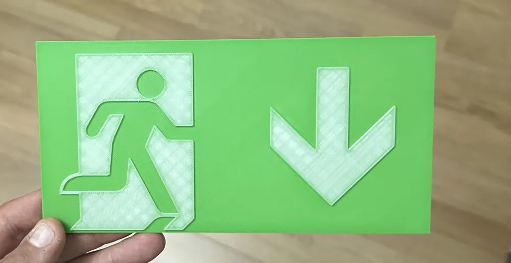 Emergency exit sign - Free 3D Print Model - MakerWorld