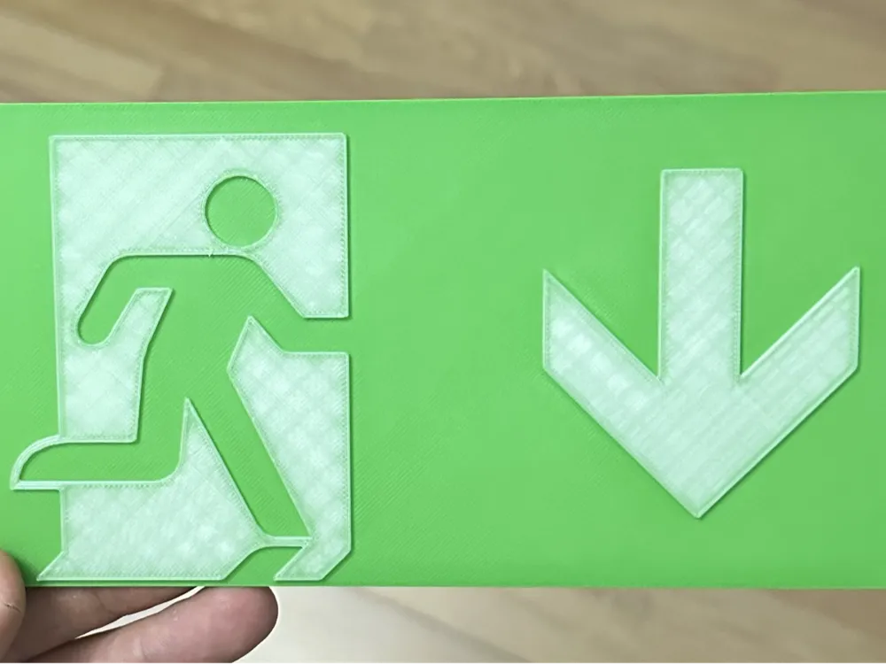 Emergency exit sign - Free 3D Print Model - MakerWorld